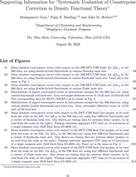 Systematic Evaluation Of Counterpoise Correction In Density Functional Theory Theoretical And