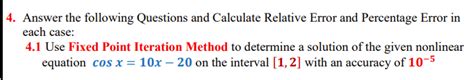 Solved Answer The Following Questions And Calculate Chegg