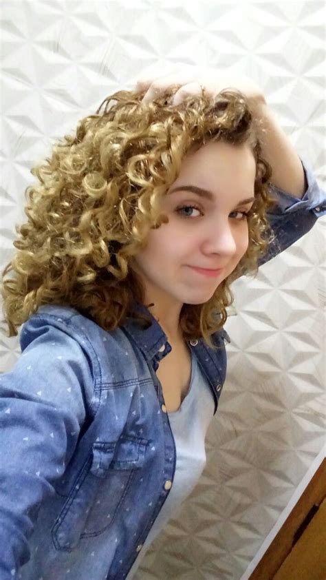 Curly Blond Natural Hair