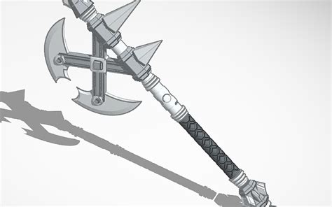 3d Design Sci Fi Fantasy Battle Axe X Force Ripper Tinkercad