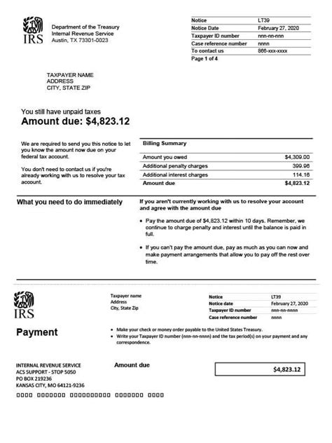 Irs Notice Lt39 Tax Defense Network