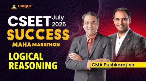 Cseet July 25 Logical Reasoning Maha Marathon Cma Pushkaraj Sir