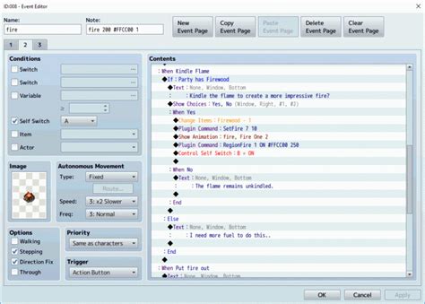 Parallel Event Timer With Action Button Triggerd Animation Rpg Maker