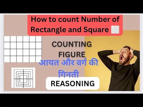 Counting Figure reasoning| Find Number of Rectangle and Square|SSC CGL,CHSL,BPSC TRE,RRB ALP ...