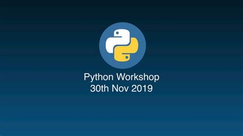 np python workshop pdf ppt