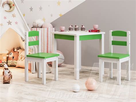 Дитячий комплект Юніор стіл 2 стільця Фенстер Купити недорого в інтернет магазині Taburetka™