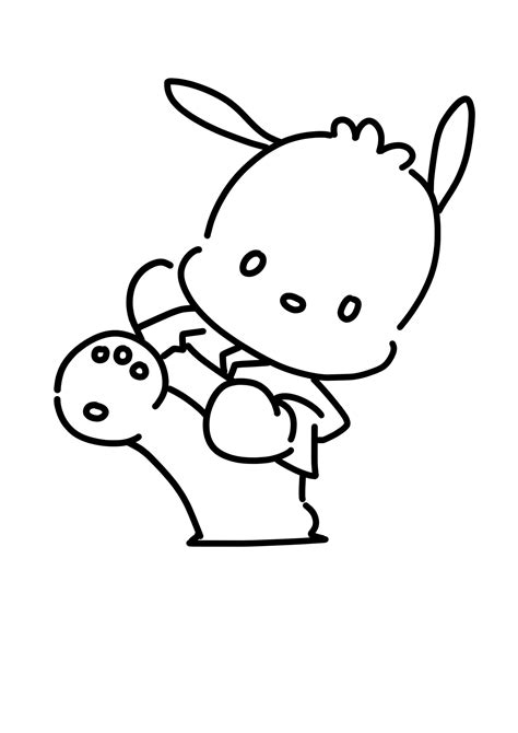 산리오 포차코 색칠공부 도안 무지개캔버스 색칠공부 무료도안