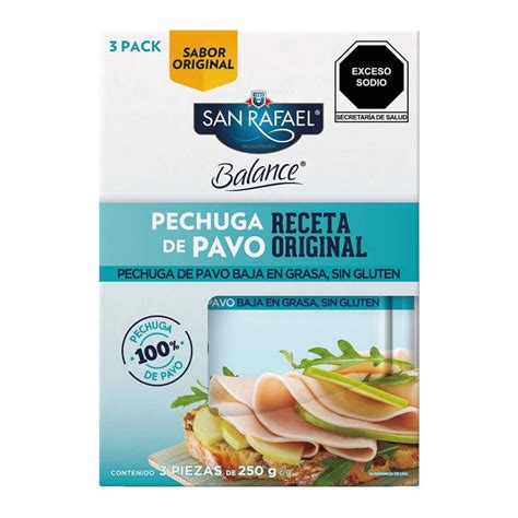 Pechuga De Pavo San Rafael Balance 3 Pzas De 250 G A Precio De Socio