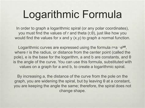 Logarithmic Spirals Pptx Geography Science