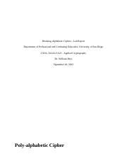 Group 4 Assignment 2 1 Breaking Alphabetic Ciphers Lab Report Docx Breaking Alphabetic