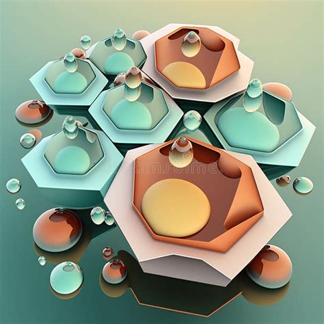 Generative Ai Creation Of Random Abstract And Geometrical 3 D Colorful