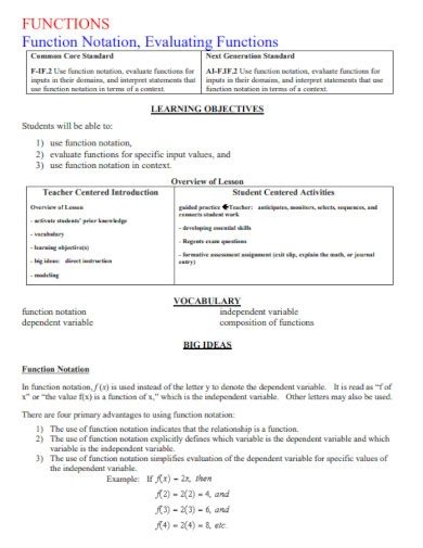 Function 99 Examples Format How To Identify Pdf