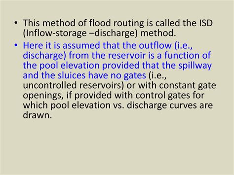 Flood Routingpptflood Routing And Control Ppt