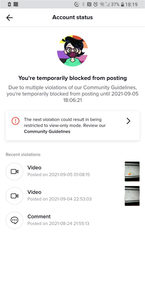 Got Blocked From Posting On TikTok For Non Sexual Nudity Violation A Fully Censored Version
