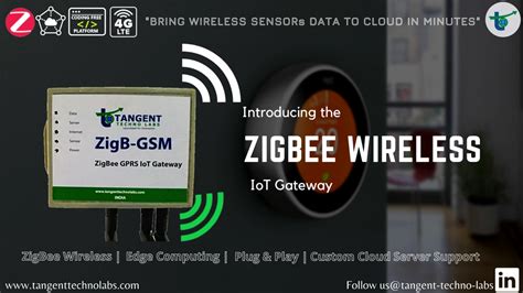 Buy ZigBee Wireless IoT Gateway With IoT Cloud Dashboard Online From Tangent Techno Labs