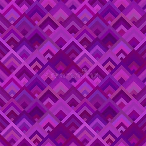 Purple Geometric Diagonal Square Mosaic Tile Pattern Background Stock Vector Illustration Of