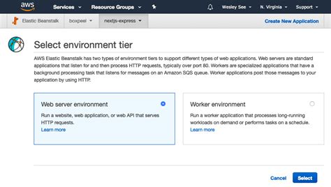 deploying next js with express on elastic beanstalk seewes