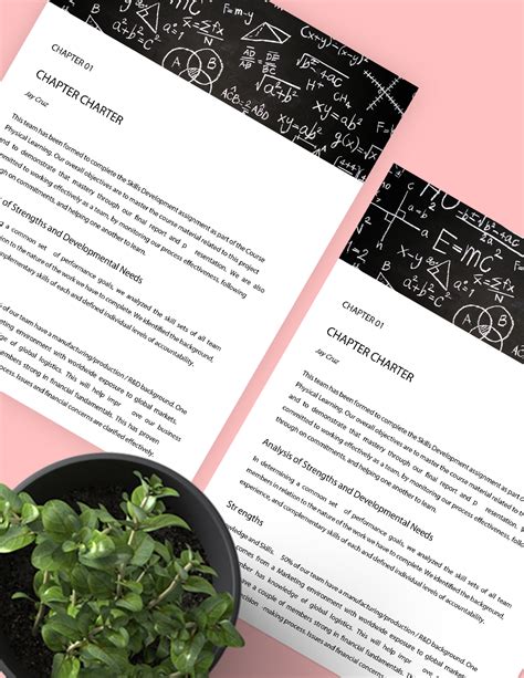 Editable Chapter Templates In Word To Download