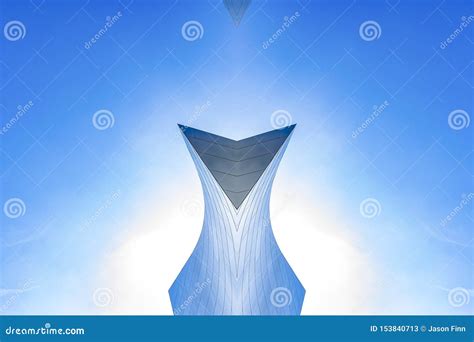An Angular Shape Made With Metallic Building Stock Illustration Illustration Of Algorithm