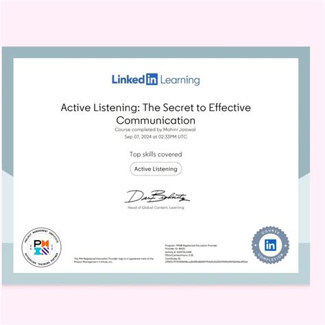 mohini jaiswal on linkedin just completed the course active listening
