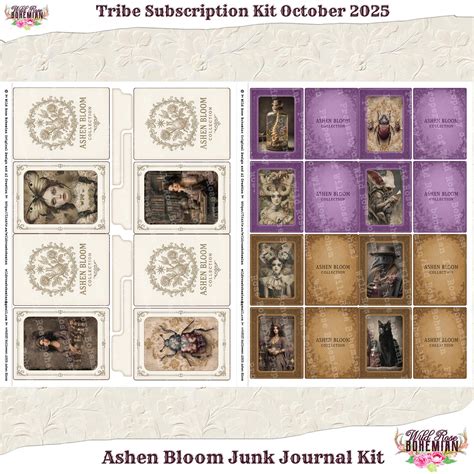 Antiquarian Journal Kit Naturist Victorian Kit Gothic Purple Violet