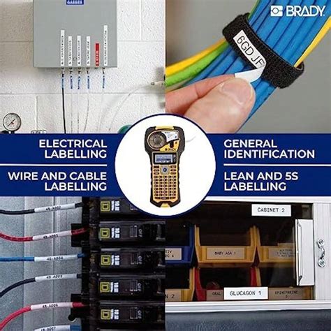 Portable Label Printer For Industrial Use Handheld Labelling Device And Maker Incl 1 Label