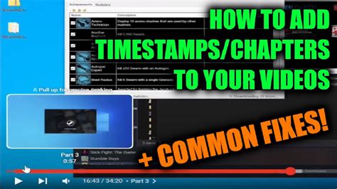 How To Add Or Fix Youtube Timestampschapters Youtube
