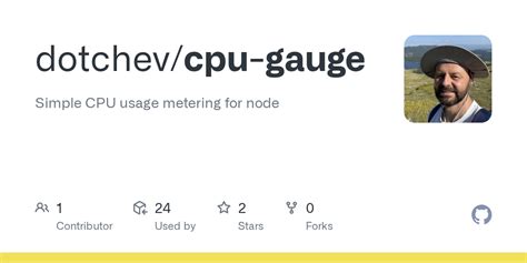 Github Dotchev Cpu Gauge Simple Cpu Usage Metering For Node
