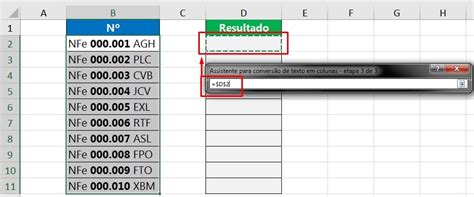 Como Extrair Números da NFe no Excel Exemplo 02