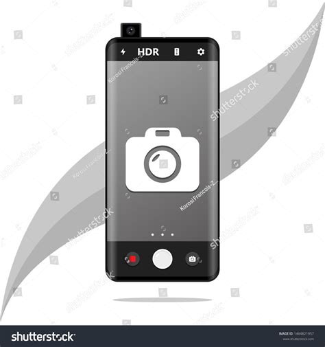 Smartphone Camera Interface Mobile App Interface Stock Illustration 1464821957 Shutterstock