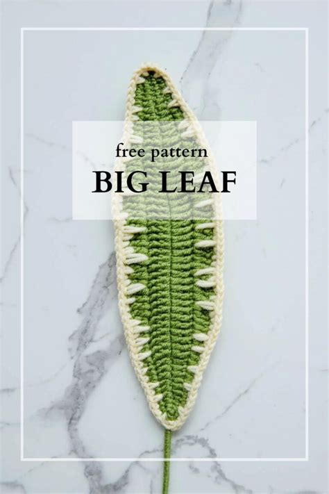 How To Crochet A Fern Leaf Free Pattern Hookok