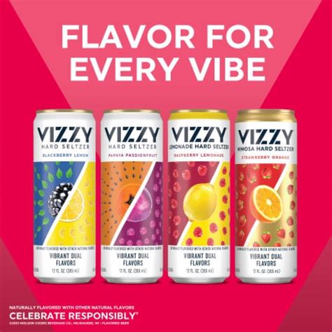 Vizzy Hard Seltzer Mimosa Variety Pack 12 Cans 12 Fl Oz Harris Teeter