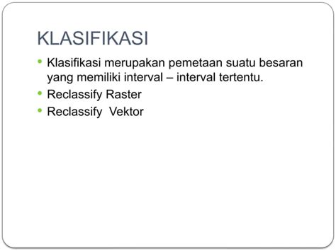 Pengantar Analisis Spasial Dalam Aplikasi Gis Ppt Free Download