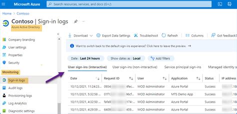 How To View And Download Azure Ad Sign In Logs From Azure Portal