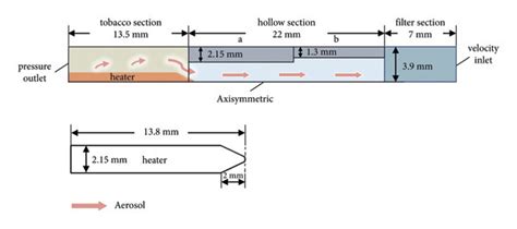 schematic diagram of the two dimensional axisymmetric model of the