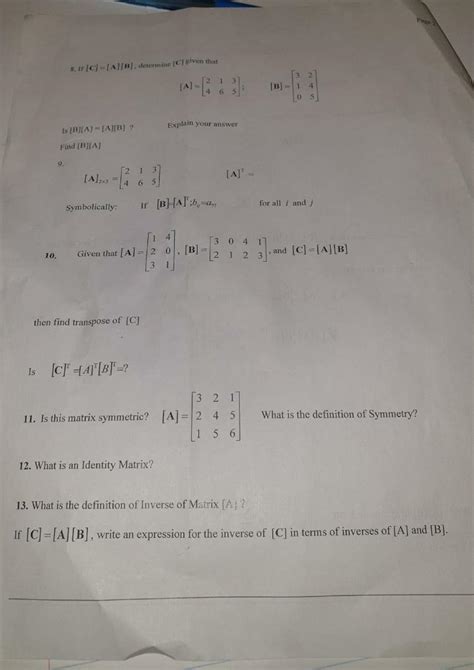 Solved II C A B Determine C Given That Chegg Com