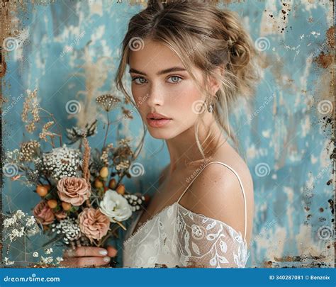 A Collage Template With Wedding Photos Elegant And Classy Design Stock