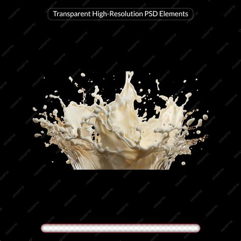 우유 또는 ⁇ 색 액체 스플래시 고립된 투명한 배경 프리미엄 Psd 파일