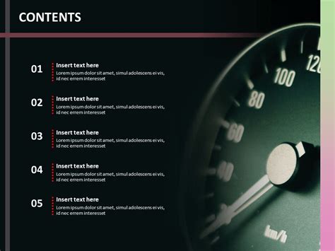 Car Speedometer Free Powerpoint Template