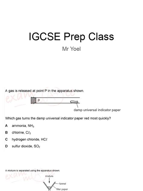 Igcse Prep Class Pdf