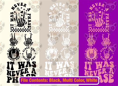 Elder Emo Svg It Was Never A Phase Svg Png Dxf Elder Emo Etsy