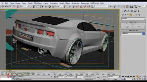Camaro Car Modelling Texturing Rigging And Animation