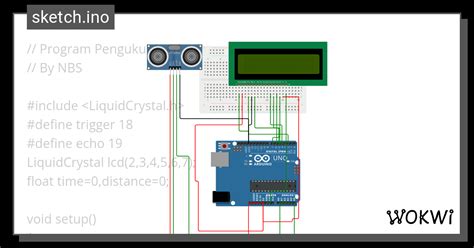 Sensor Jarak Wokwi Esp32 Stm32 Arduino Simulator
