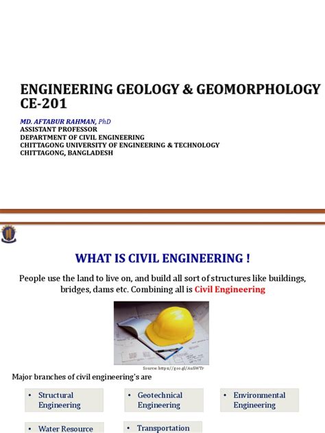 Lecture-1. Introduction To Engineering Geology | PDF | Geomorphology | Geology