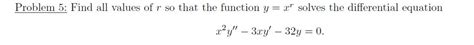 Solved Find All Values Of R So That The Function Y X R Chegg Com