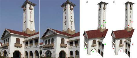 On The Left Are Two Images Showing The Initial Vertex Positions In