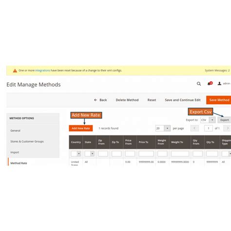Magento 2 Shipping Table Rates MageAnts