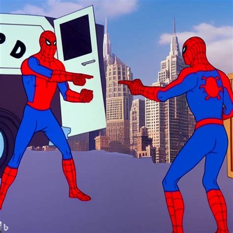 Spider Man Pointing At Spiderman Meme Bing Image Creator R Aiart