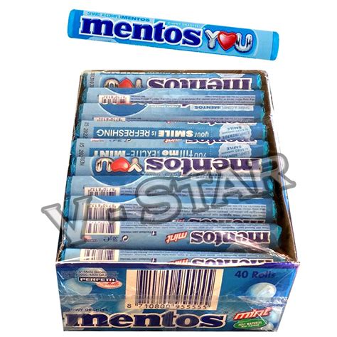 New Mentos Rolls Chewy Dragees Sweets Candy Assorted Flavours Full Box