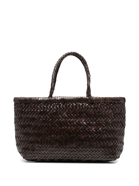 Dragon Diffusion Interwoven Leather Tote Bag Brown Farfetch